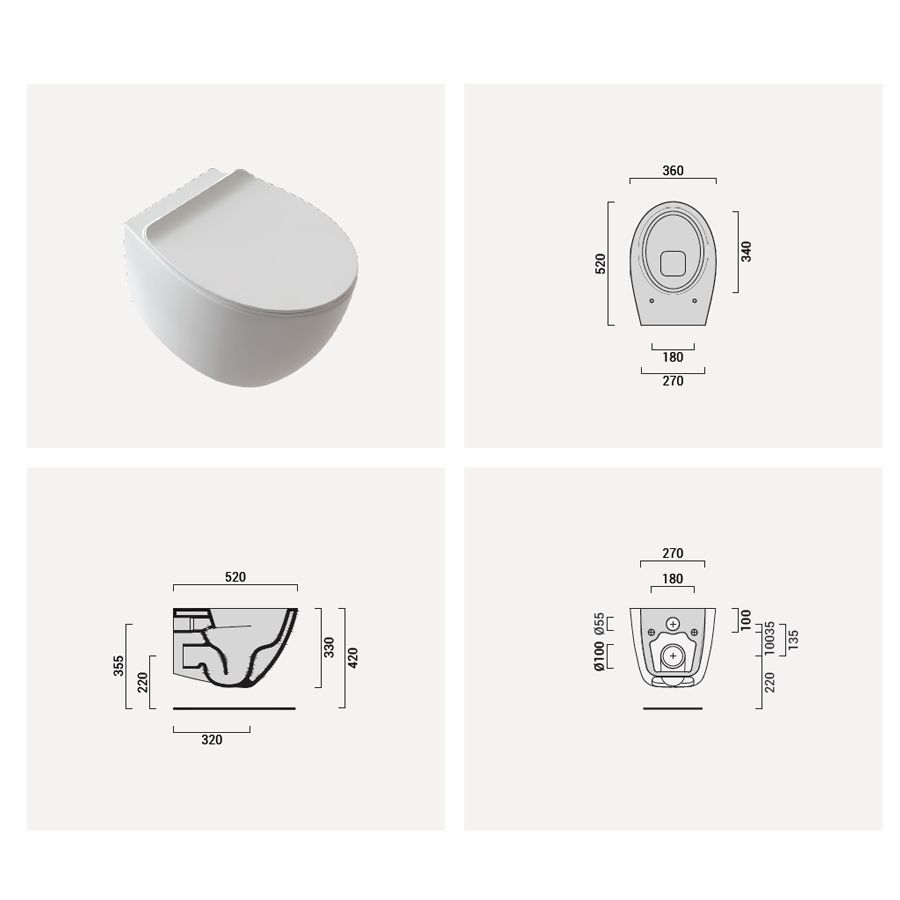 Vaso Sospeso Moderno Gran Mascalzone Design Domus Falerii CERAMICHEMIRANDA